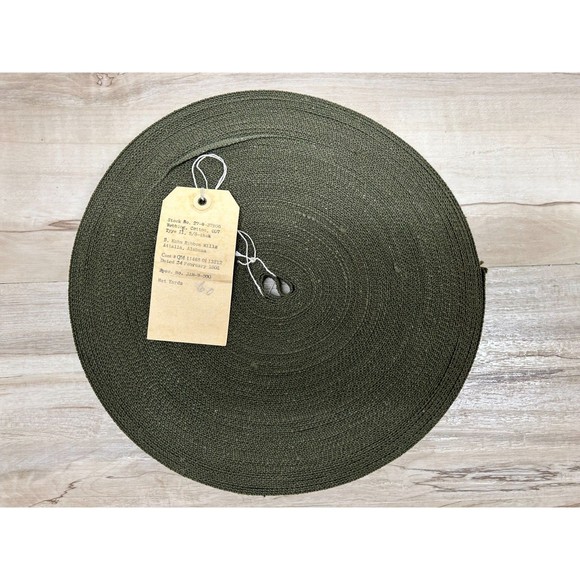 Accessories | Vintage 1951 Military Surplus Webing Cotton 6 Yards Tape ...